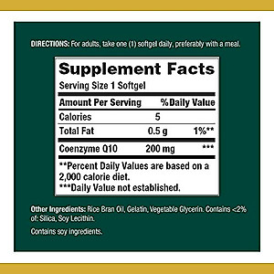 Nature's Bounty CoQ10 200mg 45 Softgels