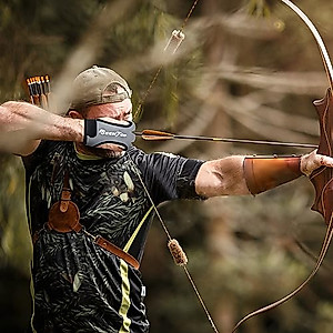 Seektop Leather Archery Gloves for Men Women, Microfiber Three Finger Shooting Hunting Glove for Youth Adult