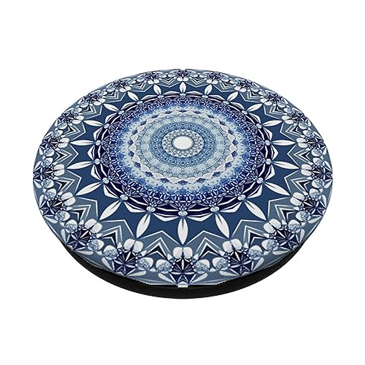 Mandala Blue beautiful Pattern PopSockets PopGrip: Swappable Grip for Phones & Tablets PopSockets Standard PopGrip
