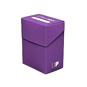 Ultra PRO - PRO 80+ Card Deck Box (Purple) - Protect Valuable Sports Cards, Gaming Cards and Collectible Cards in a Compact Deck Box, for Traveling
