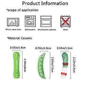 JCYUANI 6Pcs Chopstick Holder Ceramics Chopstick Rest Vegetable Shape Chopsticks Stand Home Accessories Dinner Server