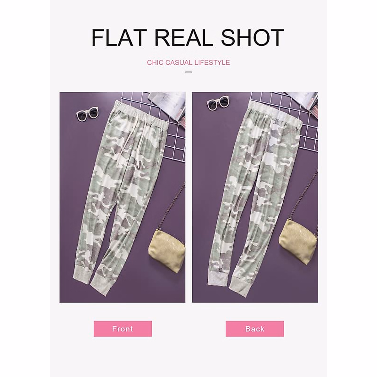 Dokotoo Womens Fashion Casual Summer Front Roomy Pockets Army Drawstring Elastic Waist Cotton Comfy Jogging Pants Jogger Pants Sweatpants S