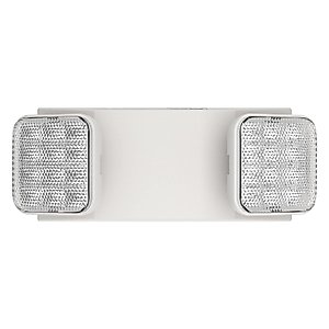 SPECTSUN Emergency Light White, Commercial Emergency Light with Battery Backup, Emergency Lighting Fixture/Emergency Light Combo/Emergency Sign Light//Emergency Light Home - 1 Pack (Square Head)