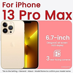 ORNARTO Compatible with iPhone 13 Pro Max Case 6.7", Slim Liquid Silicone 3 Layers Full Covered Soft Gel Rubber Case Cover 6.7 inch-Chalk Pink
