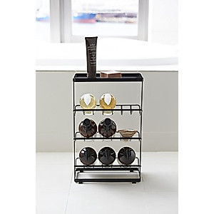 Yamazaki Home Dispenser Free Standing Shower Caddy-Bathroom Organizer Storage Holder | Steel, One Size, Black