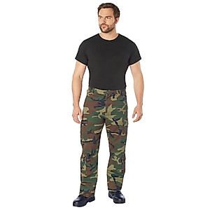 Vintage Paratrooper Fatigues - Woodland Camo - X-Large (39-43)