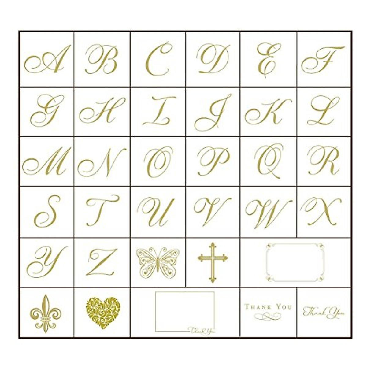 Designer Greetings Monogram Boxed Note Cards, Personalized Stationery Set (10 Count), Letter J