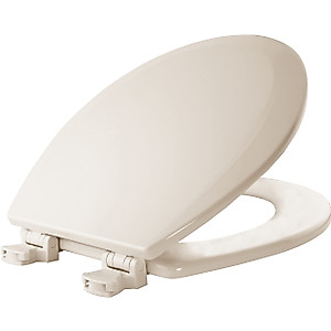 Bemis 500EC-062 is a Round Molded Wood Toilet Seat Closed Front - with Cover with a Ice Gray Finish