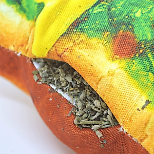 Doggijuana | Refillable Catnip Dog Toy | Naturally Calming | Catnip Grown in The USA (Hot Dog)