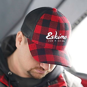 Eskimo Buffalo Plaid Trucker Cap, Buffalo Plaid, One Size