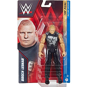 MATTEL WWE Brock Lesnar Top Picks Action Figures, 6-inch Posable Collectible & Gift for Ages 6 Years Old & Up