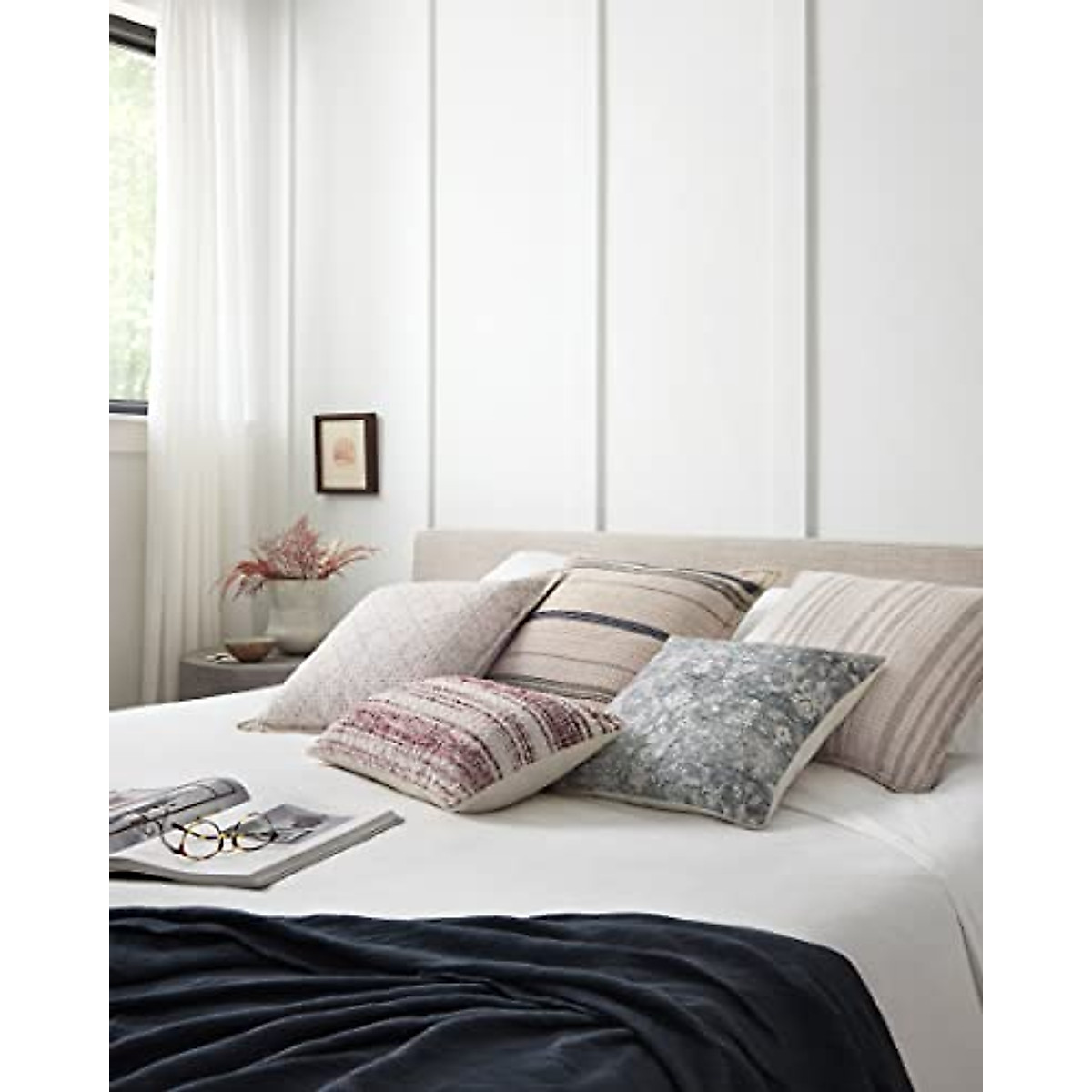 Loloi Throw Pillow, Ivory/Beige