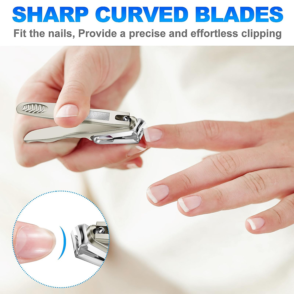 Nail Clippers for Men, 360 Rotary Toenail Clippers with Long Handle & Easy Grip, Heavy Duty Sharp Stainless Steel Fingernail Clipper for Seniors Men Women