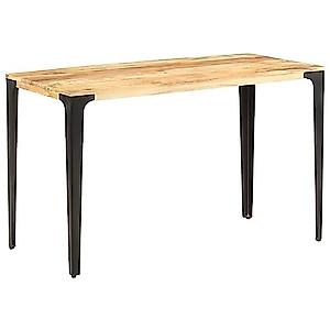 YPWRENH Casual Tables Cocktail Table Dining Table 47.2 "x23.6 x29.9 Solid Mango Wood for Dining Room, Kitchen or Living Room