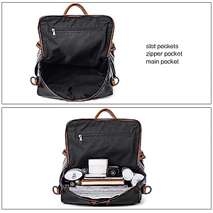 CLUCI Backpack Purse for Women Bundles with Small Crossbody Bag Leather Cellphone Shoulder