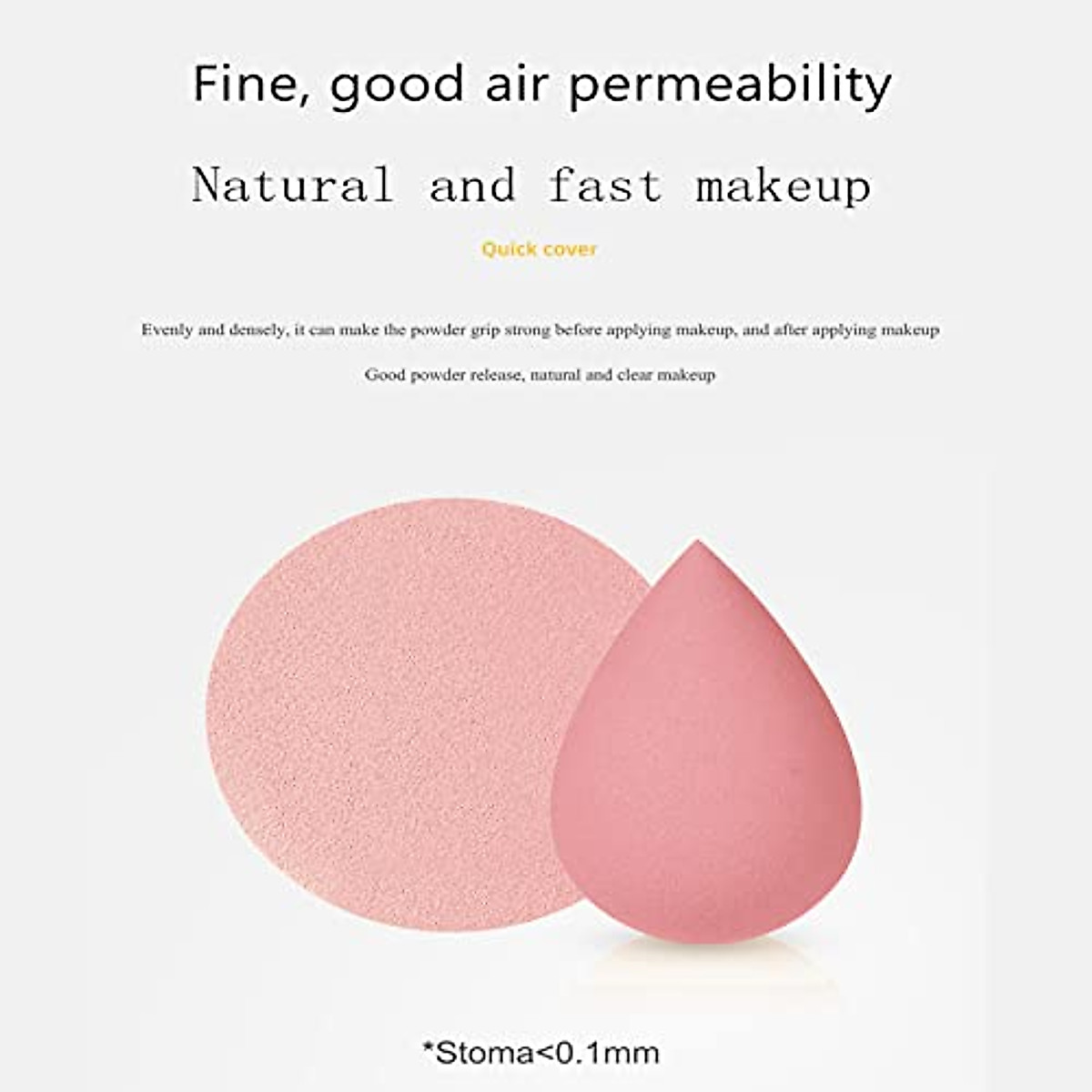 7 Pcs Multi-color Makeup Sponge Set, Foundation Blending Beauty Blender, Flawless for Liquid Creams and Powders