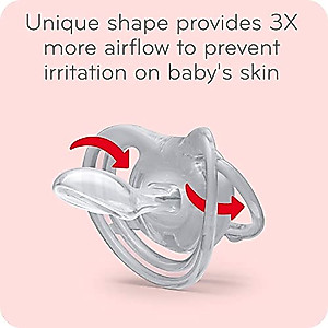 NUK | Orthodontic Pacifiers | Pink-Powder Pink | 6-18 Months | Best Pacifier for Breastfed Babies | BPA Free | Shaped to Soothe Just Like Mom | 2-Pack