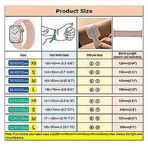 Braided Solo Loop for Apple Watch Band 40mm 41mm 38mm 44mm 45mm 42mm Ultra/2 49mm Men/Women,Stretchy Nylon Sport wristband Strap for iWatch Bands series 9/8/7/6 5/4/3/2/SE 40 44 38 42 41 45 mm