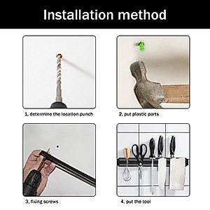 Magnetic Knife Strips,15 Inch Knife Storage Strip, Multi-Purpose Magnetic Knife Bar Rack Block for Kitchen Utensil Holder,Magnetic Tool Organizer, Home Organizer (2 Pack)