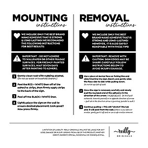 Reilly Originals 2x5 Inch Do Not Use Fireplace Sign ~ Ready to Stick ~ Premium, Durable