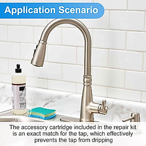 LEDBarz Moen Faucet Repair Kit 93980 - Replacement Single Handle Mechanism for Kitchen Parts