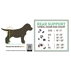 Best Friend Mobility Standard Rear Support Dog Wheelchair FML Elite, Large