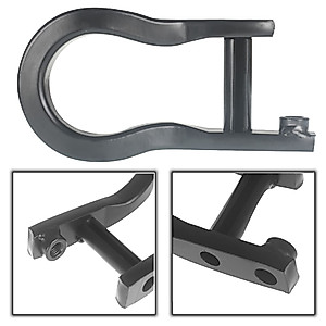 munirater 2PCS Tow Hooks Black Replacement for 2016-2018 Sierra 1500 and 2014-2018 Silverado 1500 84072463 Pair