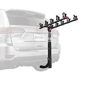 Allen Sports Deluxe 5-Bike Hitch Mount Rack, Model 552RR-R , Black, 2-Inch Receiver