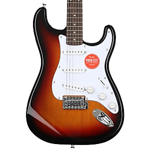 Squier Affinity Series Stratocaster Electric Guitar, with 2-Year Warranty, 3-Color Sunburst, Laurel Fingerboard