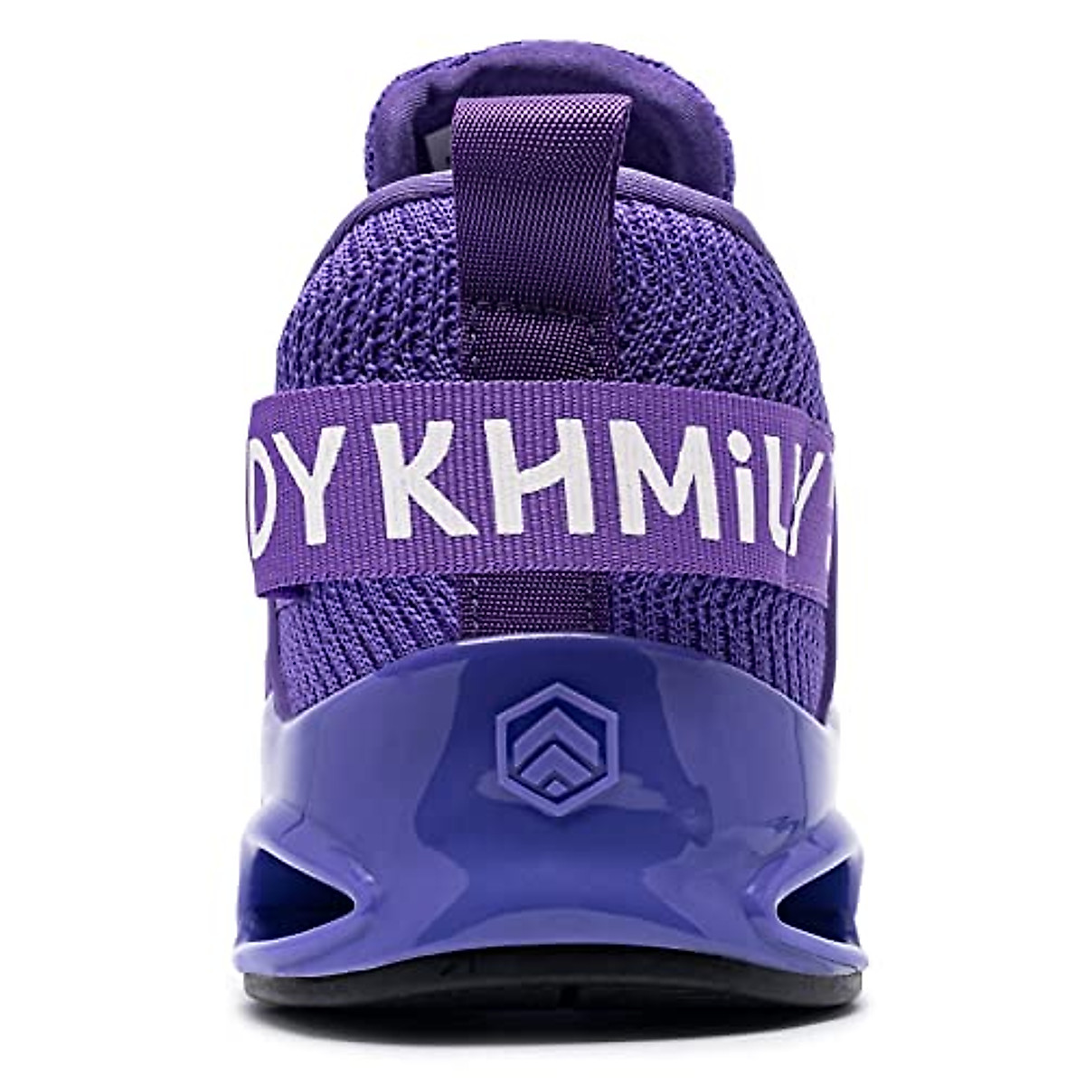 DYKHMILY Steel Toe Shoes for Women Lightweight Cushion Safety Sneakers Slip Resistant Breathable Indestructible Work Shoes Safety Toe Tennis Shoe(8.5,Purple,D91823)