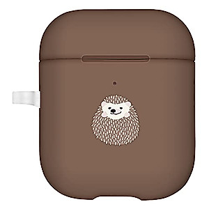 WiLLBee Mini Animal Compatible with AirPods Case Protective Hard PC Shell Cute Cover - Mini Hedgehog