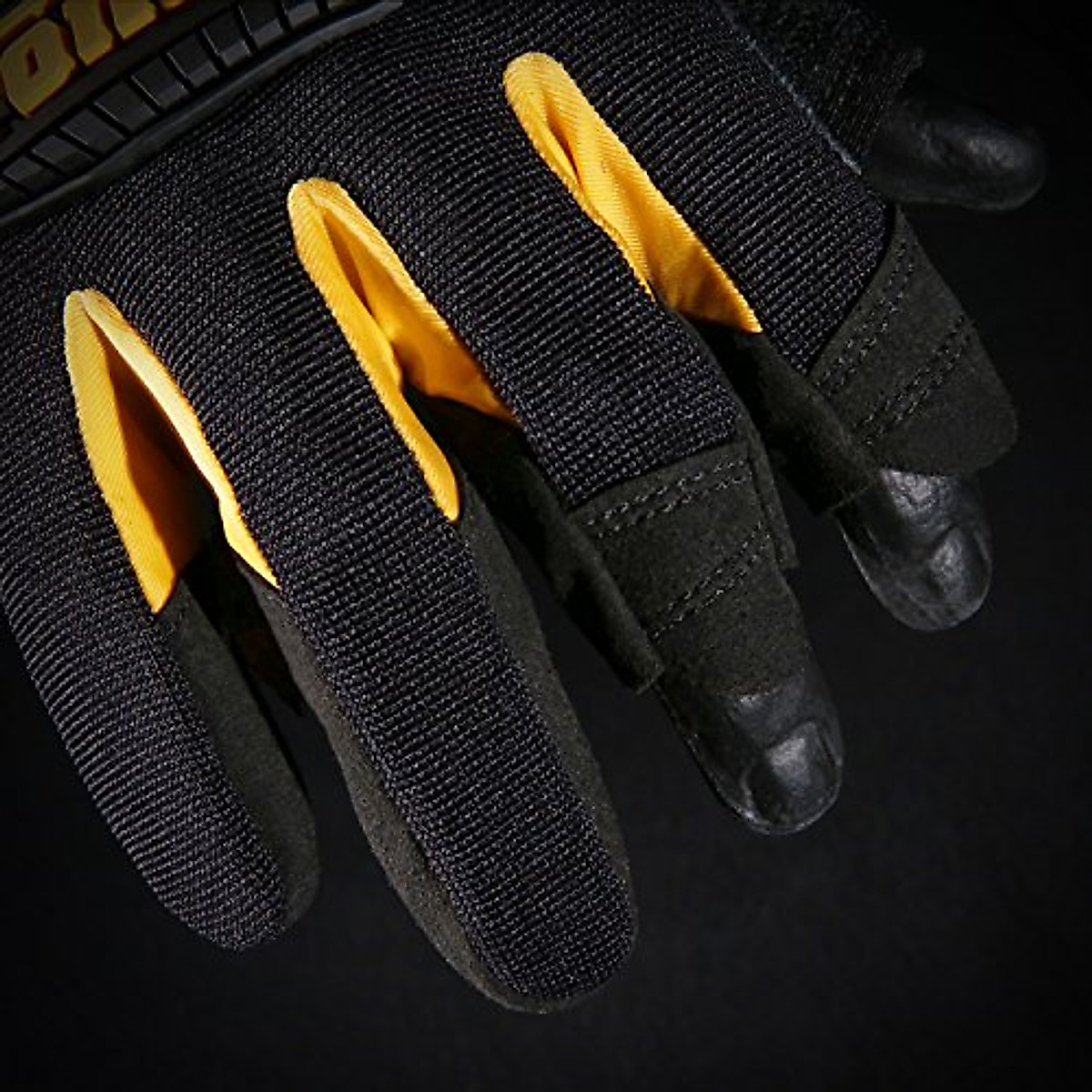 Ironclad Framer; Carpenter Work Gloves, Open Finger Dexterity, Performance Fit, Durable, Machine Washable, (1 Pair), FUG-04-L,Grey/Black