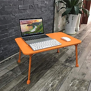 LIUZH Orange Computer Desk, Laptop Desk Children's Desk Writing Desk Simple Folding Table