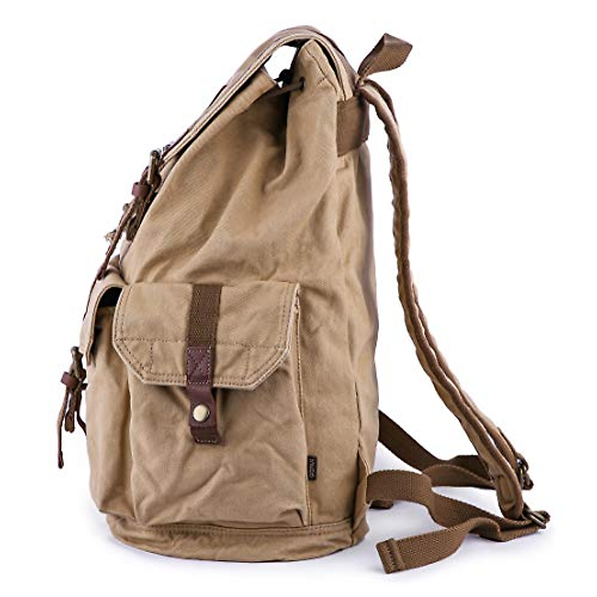 Gootium 21101KA Specially High Density Thick Canvas Backpack Rucksack,Khaki