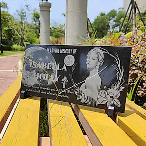 Human Memorial Stone Personalized,Grave Plaque,Graves Stones,Grave Marker,Memorial Grave,Grave Decorations,Headstones for Graves