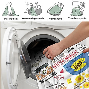 Girls Flannel Throw Blanket Gift for Woman Teen Girl Cozy for All Seasons Travel Snap Office Home Sofa Decor Flannel 50"x60"