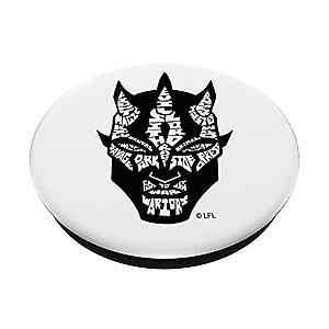 Star Wars Darth Maul Word Play White PopSockets Swappable PopGrip