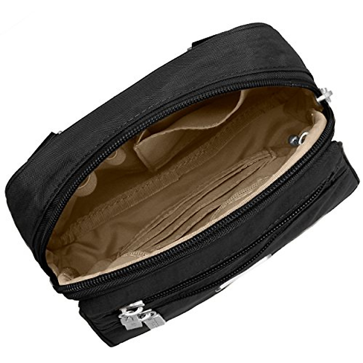 Baggallini womens Rfid Journey Crossbody cross body handbags, Black/Sand, One Size US