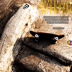 NOAHWOOD Fingerboards PRO Parts Handmade wheel (Anti-fake Black LOGO can be erased) White ii 4 Pcs