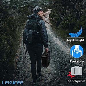 Lekufee Portable Waterproof Carrying Case Compatible with Insta360 X3 / Insta360 ONE X2 Action Camera and More Accessories(Case Only)
