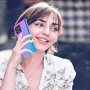 Gufuwo Case for Motorola ThinkPhone Case, Moto ThinkPhone Cute Case Girls Women, Gradient Slim Anti Scratch Soft TPU Phone Cover Shockproof Protective Case for Motorola ThinkPhone (Purple/Blue)