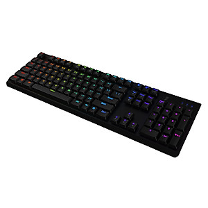 Tesoro Gram Spectrum Low Profile G11SFL Blue Mechanical Switch Single Individual Per Key Full Color RGB LED Backlit Illuminated Mechanical Black Gaming Keyboard TS-G11SFL B (BL)