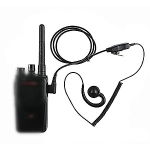 abcGoodefg Two Way Radio Earpiece, 2 Pin Walkie Talkie Earpiece Headset with PTT Mic Compatible with Motorola CP200 CP200D CLS1110 CLS1410 CLS1450 GP300 GP308