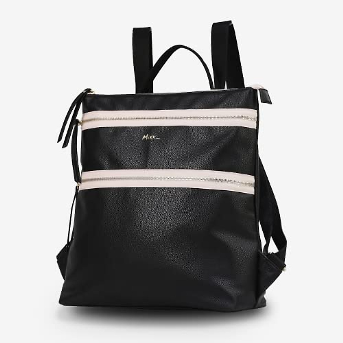 MIXX SHUZ Fashionable PU Leather Backpack Casual Daypack Large Capacity Lightweight Travel Bag Tote Purse for Women