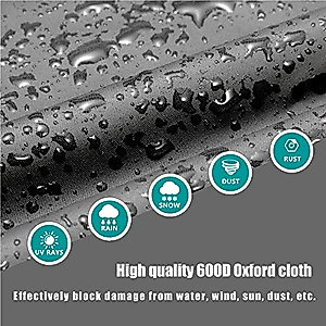 Firewood Cover,Log Rack Cover,Heavy Duty Waterproof [4 Feet] Firewood Rack Snow Protector with Durable Fabric Fits for 4 Seasons, L48xW24xH42 Inches