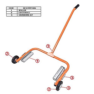 Eisen Aain EA116 Heavy Duty Adjustable Wheel Dolly, Tire Dolly for Shop,Garage