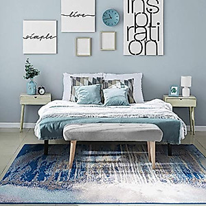 LUXE WEAVERS Beverly Collection Modern Area Rug 1066 Blue 8x10