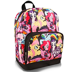 Fast Forward My Little Pony Mini Backpack Set - 10” Canvas My Little Pony Backpack with Front Pocket and Bottle | My Little Pony Backpack Bundle