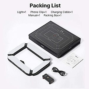 Smartphone Video Rig PICTRON U200 Handheld LED Ring Light Selfie Light Phone Video Stabilizer for Camera, Smartphone, Gopro, YouTube, Setup, Filmmaking, Makeup, Vlogging