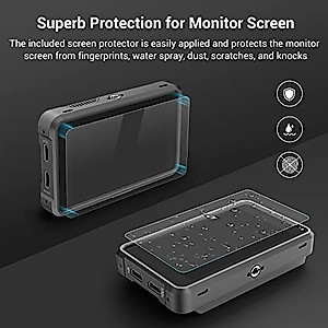 SmallRig Cage Kit for Atomos Ninja V/Ninja V+, with NATO Rail, 1/4”-20 Screw, M3 Screw，HDMI Cable Clamp, and Sunhood, Fully Protect Camera Monitor - 3788